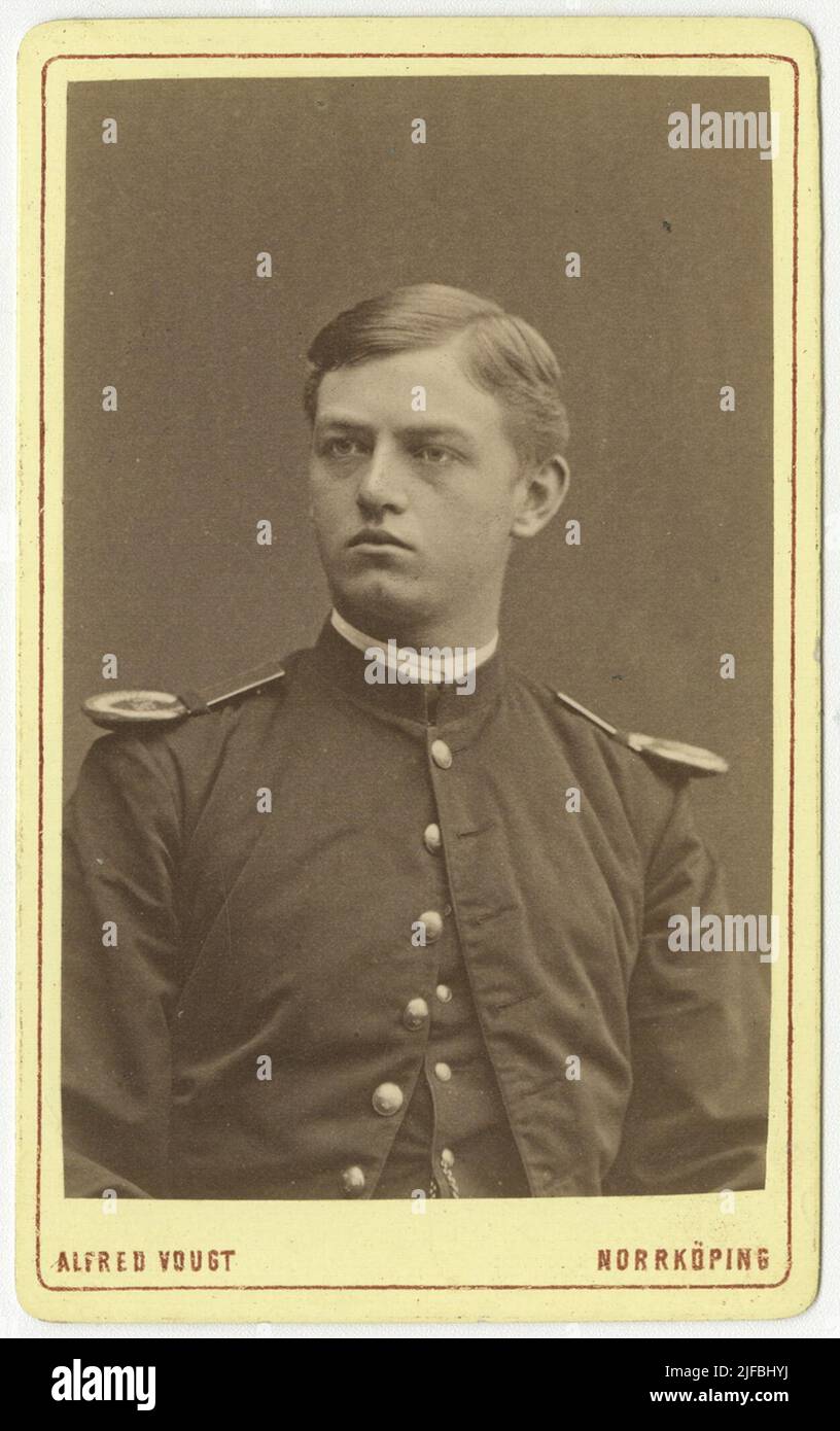 Portrait by Carl Johan von Koch at the Karlberg war school Stock Photo ...
