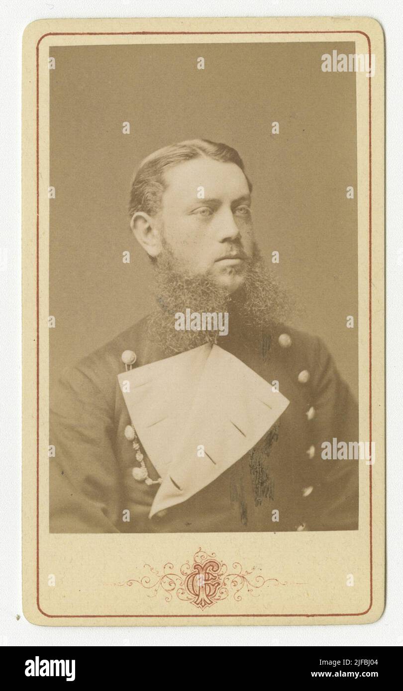 Portrait by Axel Wilhelm Hjalmar Waldemar Wollin, officer at the Navy ...