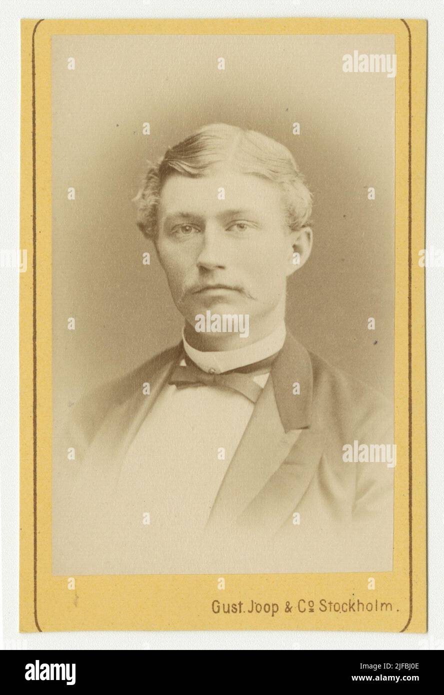 Portrait of Emil Anton Tornberg, officer at the Life Regiment's ...