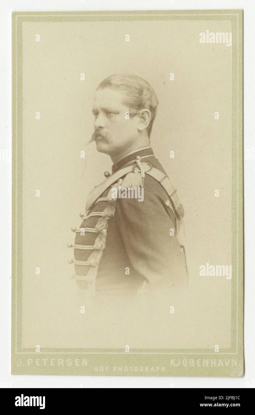 Portrait by Oscar Carl Wilhelm Malmborg, lieutenant at the King Karl XV ...