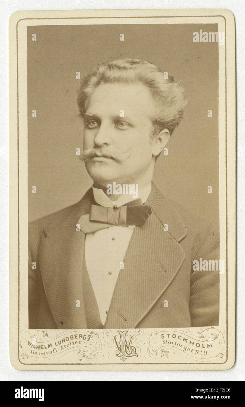 Portrait of Ernst Konrad Abraham Fischer, officer at Västgöta Regiment ...