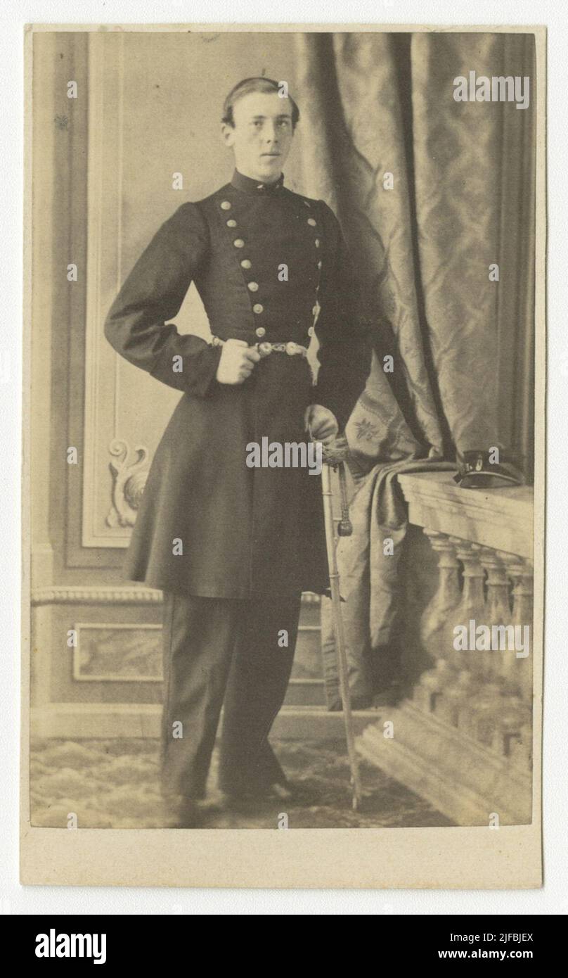 Portrait by Carl Axel Leonard Nordenadler, lieutenant at Västgöta ...
