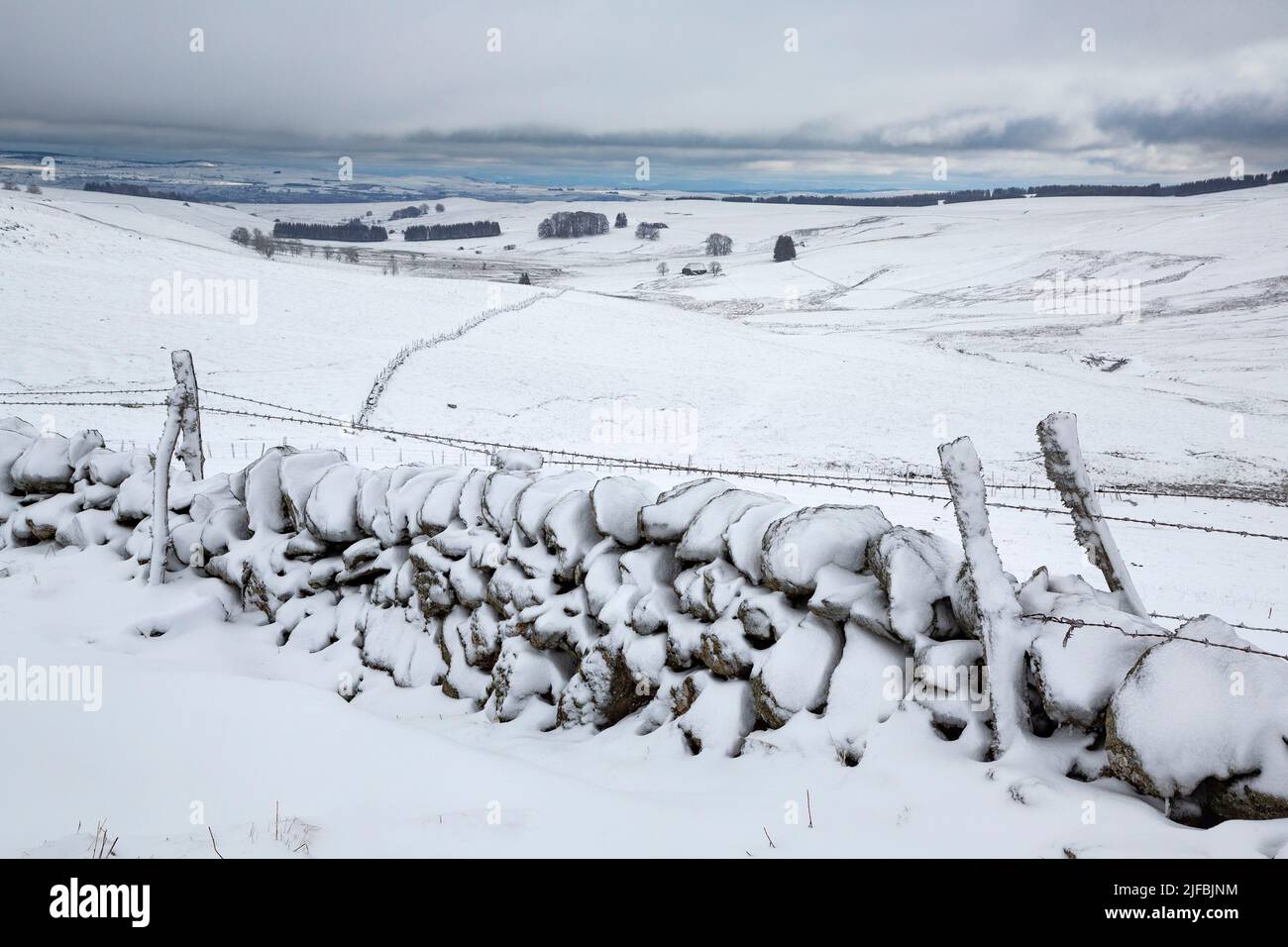 France, Cantal, Aubrac Regional Natural Park, buron Stock Photo - Alamy