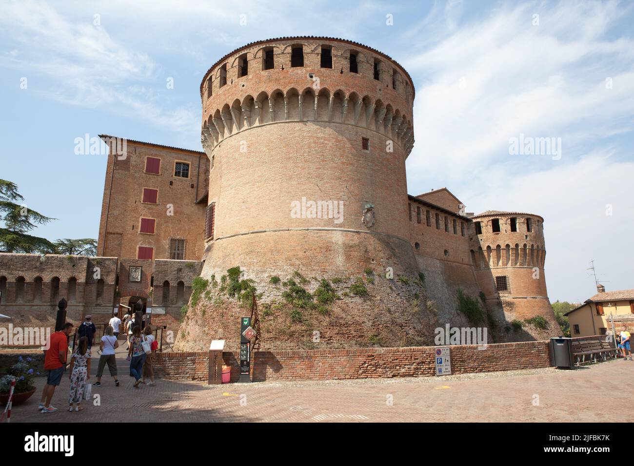 Rocca Sforzesca (Castle Sforza), Dozza, Italy Stock Photo - Alamy
