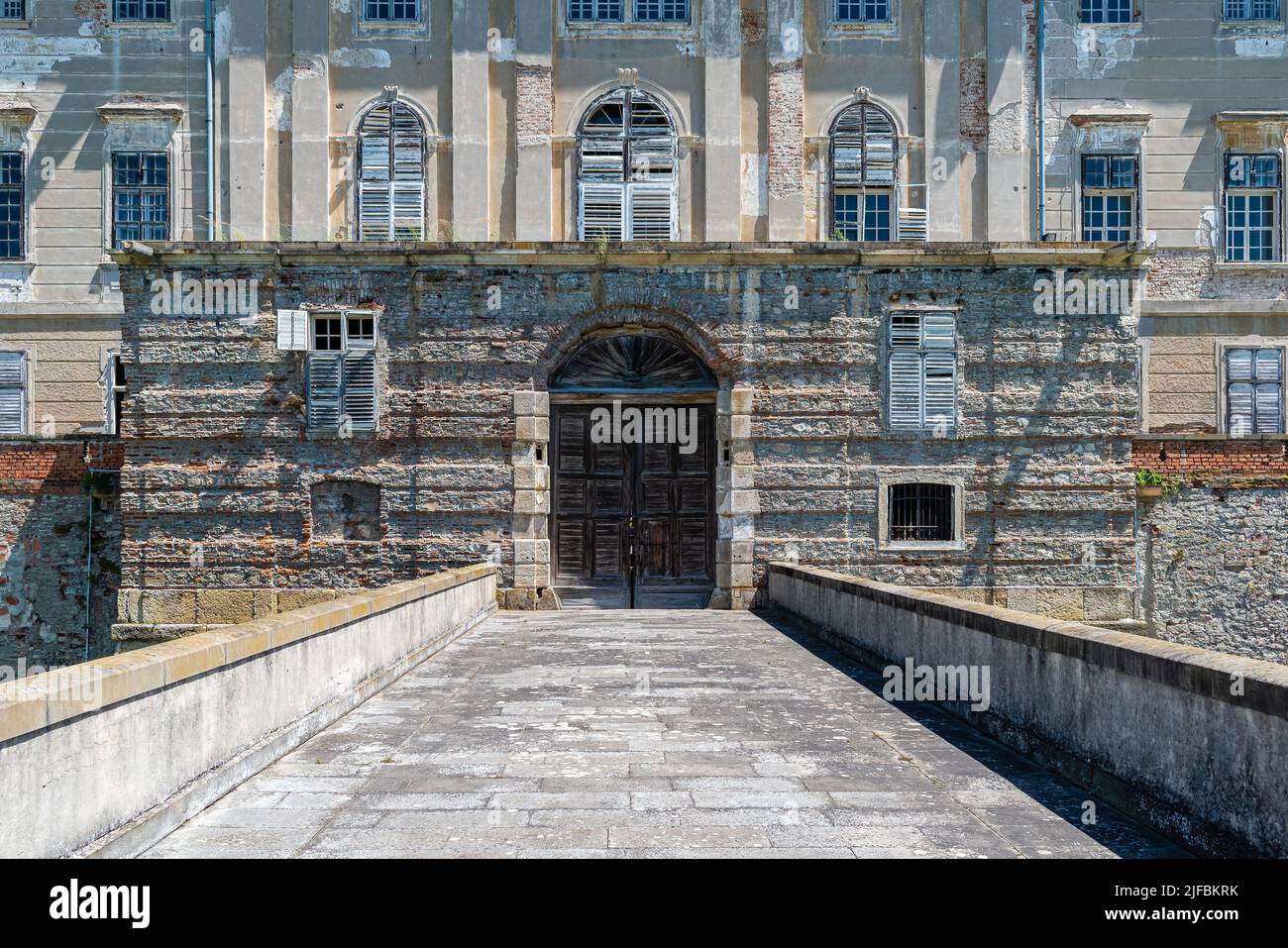 Holic, Slovakia - June 18, 2022 Old castle in the town of Holic in ...