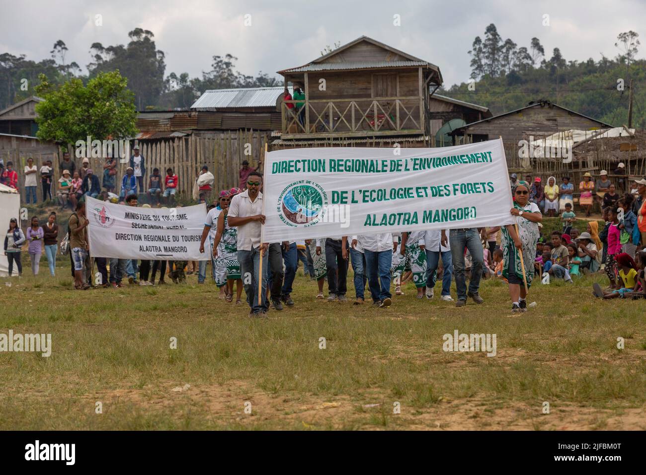 Madagascar, Alaotra-Mangoro region, ecological event for the ...