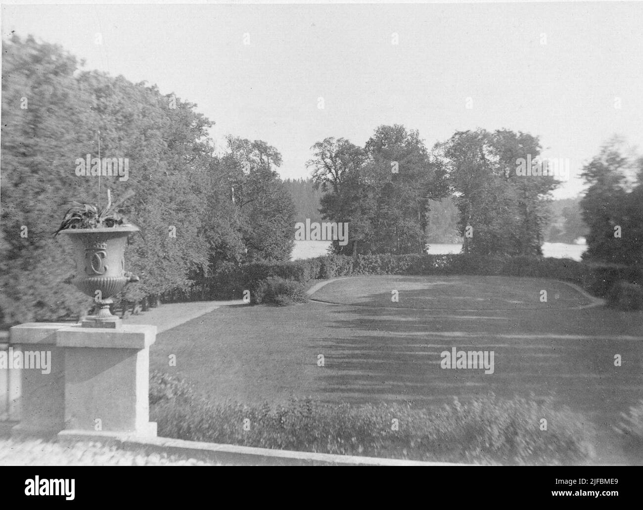 Rosersberg Castle, the park seen from the castle. Rosersberg Castle ...