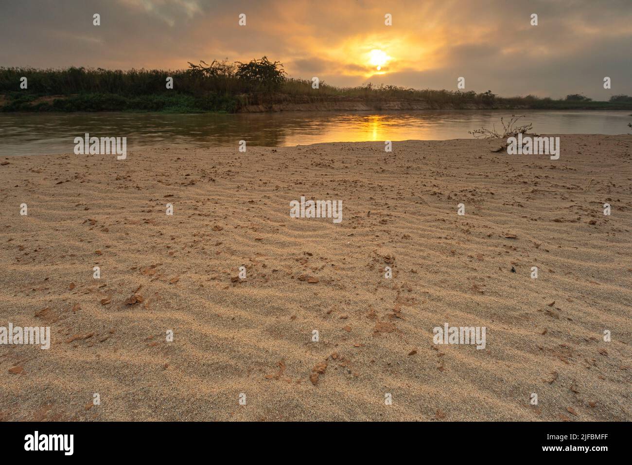 Madagascar, Menabe region, Bemaraha massif, the Tsiribihina river Stock ...
