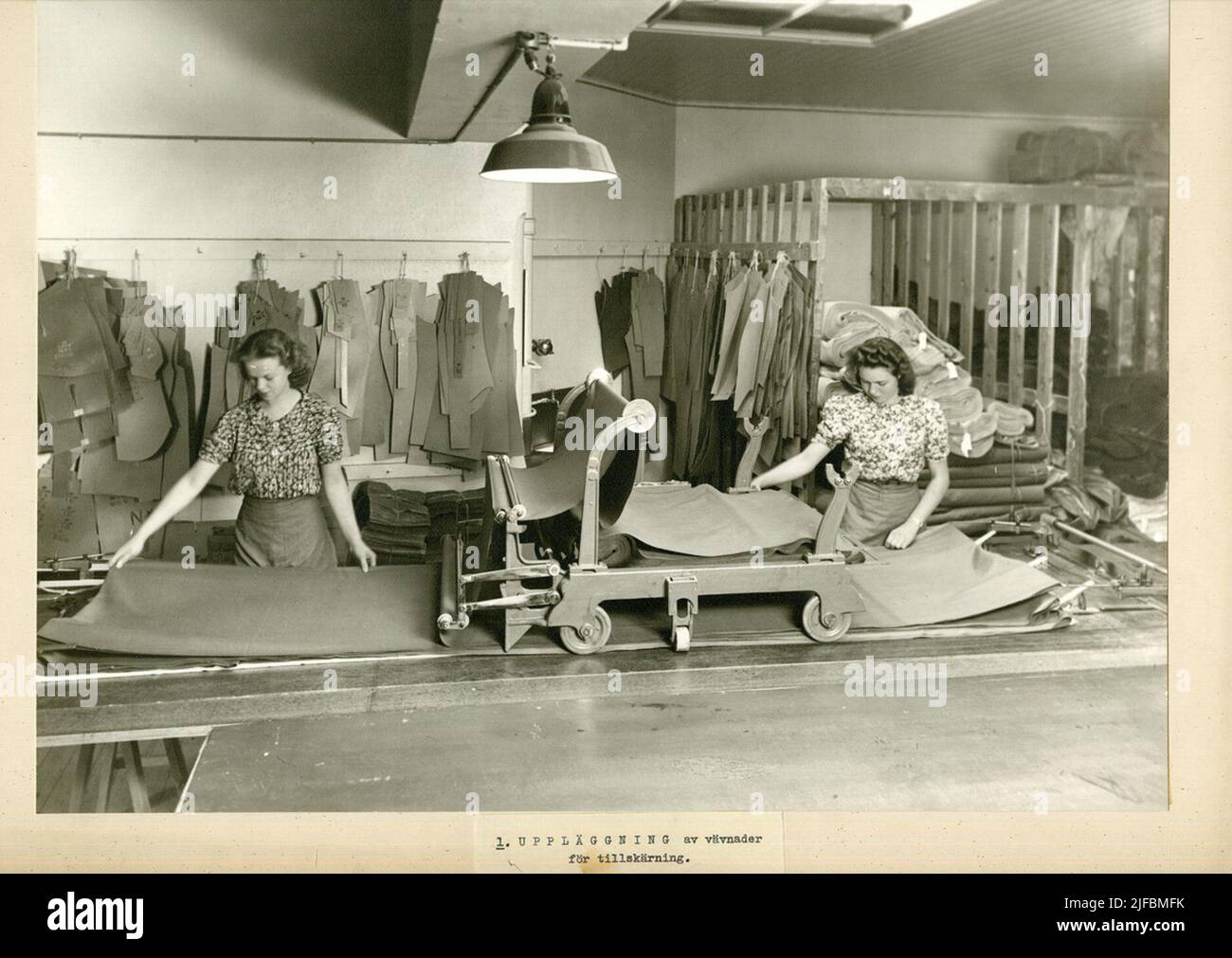 The layout of tissues for cutting Stock Photo - Alamy
