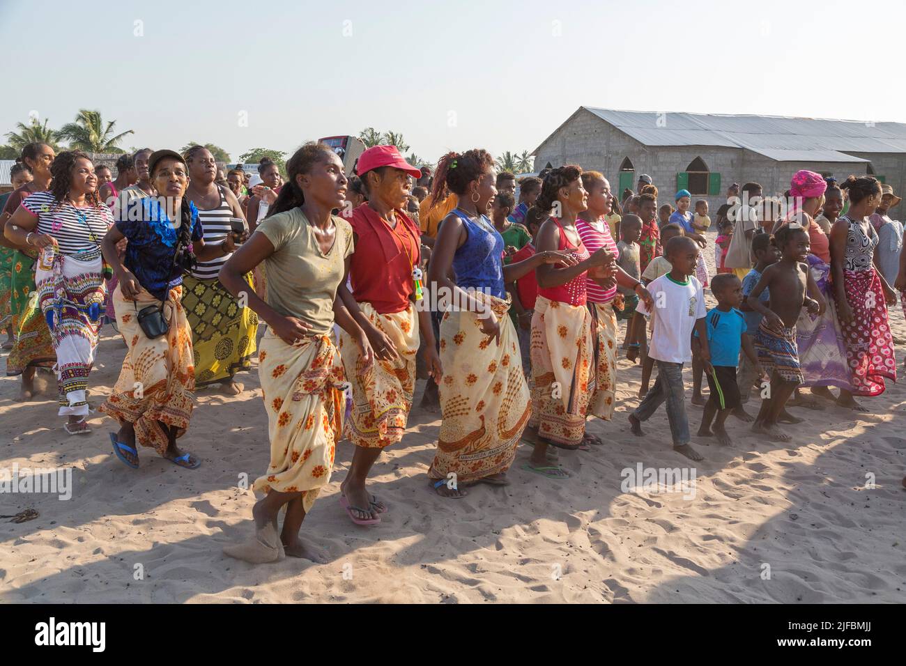 Madagascar, Menabe region, Belo-sur-Mer, Mozambique Channel, ceremony ...