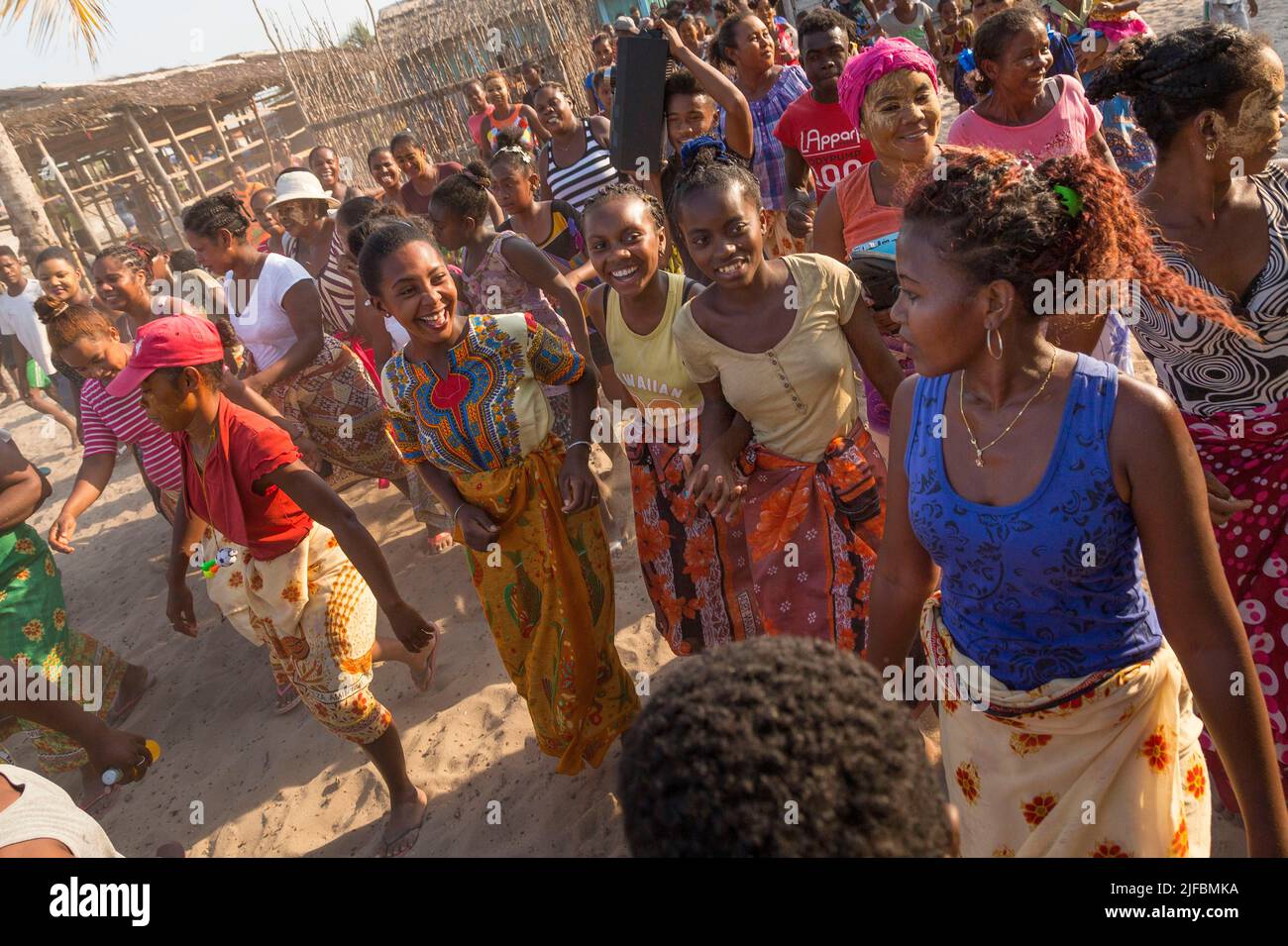 Madagascar, Menabe region, Belo-sur-Mer, Mozambique Channel, ceremony ...