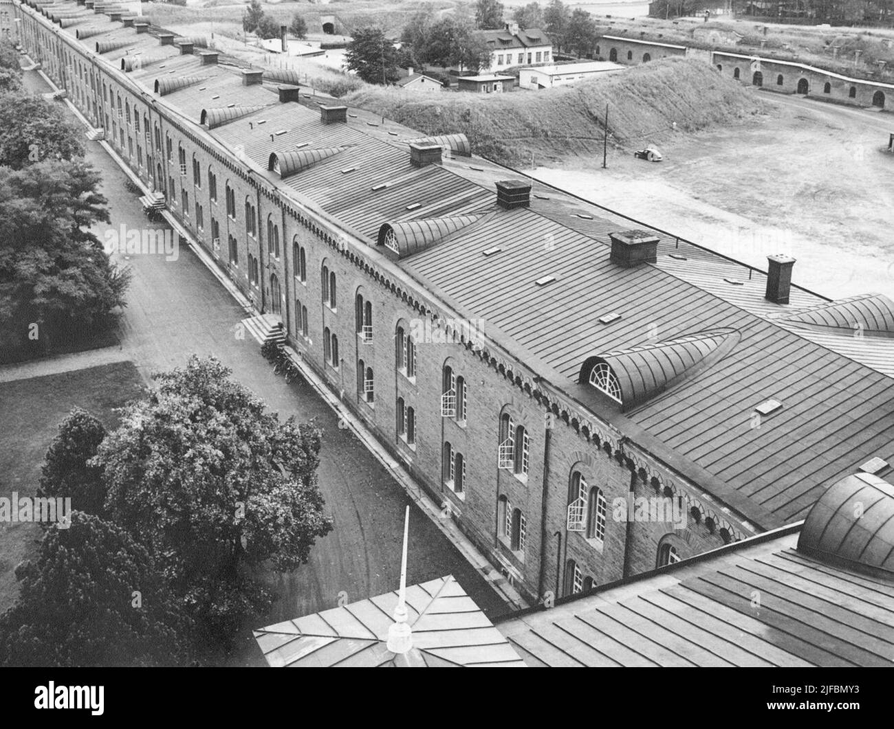 View of Karlsborg Fortress. View of Karlsborg Fortress Stock Photo - Alamy