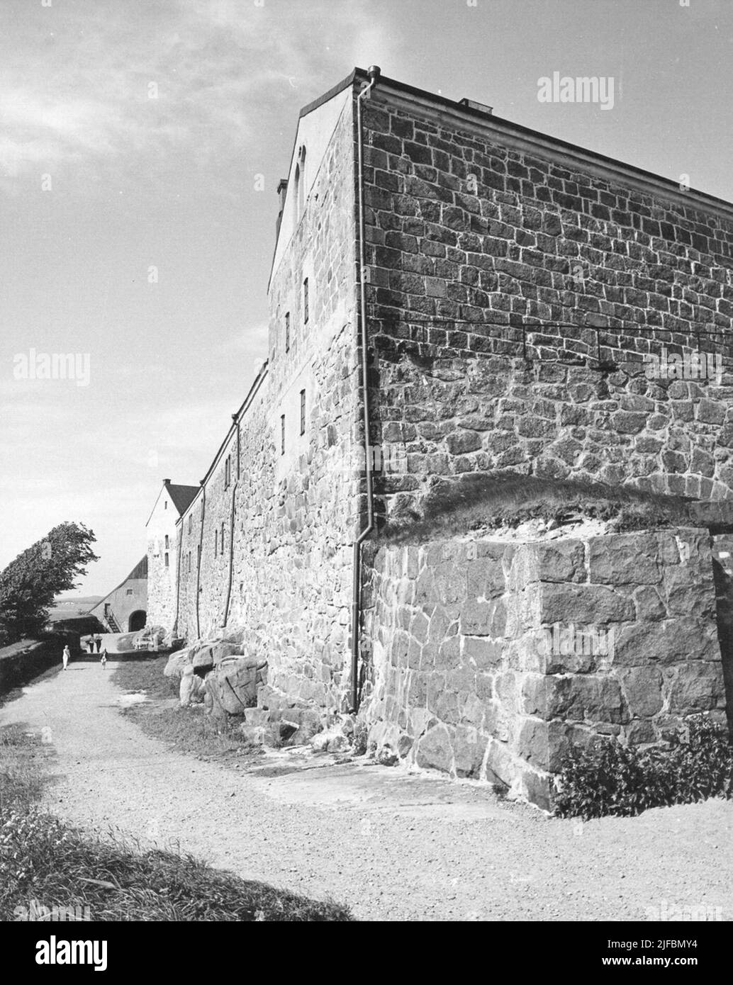 The outer walls of Varberg's fortress. The outer walls of Varberg's ...