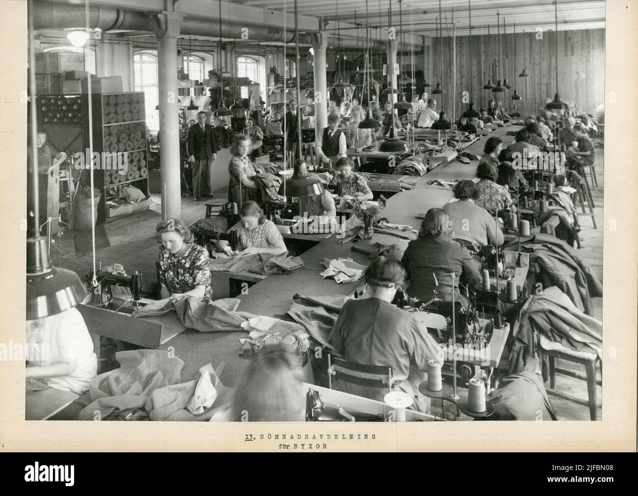 The sewing department for pants Stock Photo - Alamy