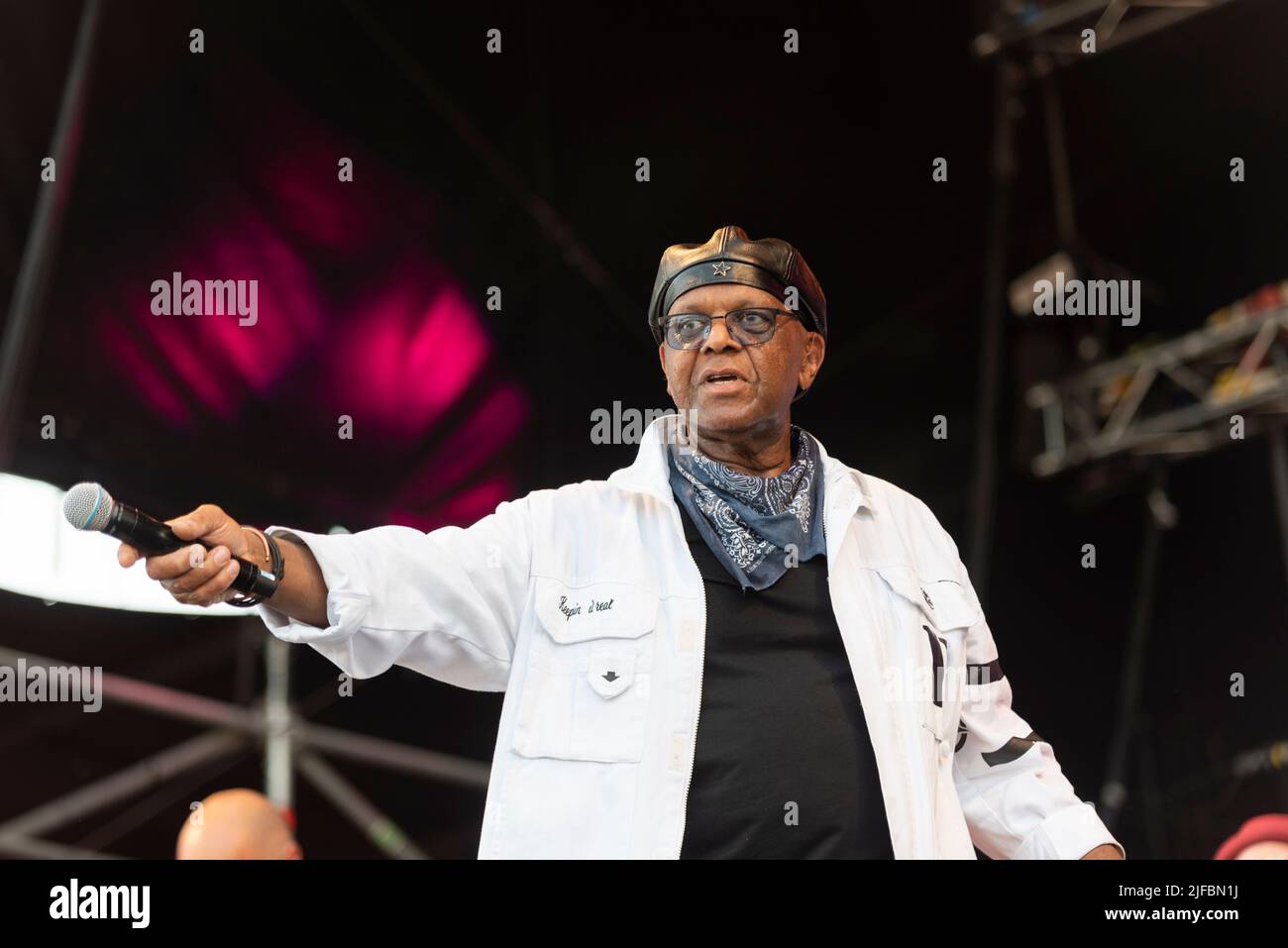 Dave Smith of The Real Thing band performing at the Soultasia music ...