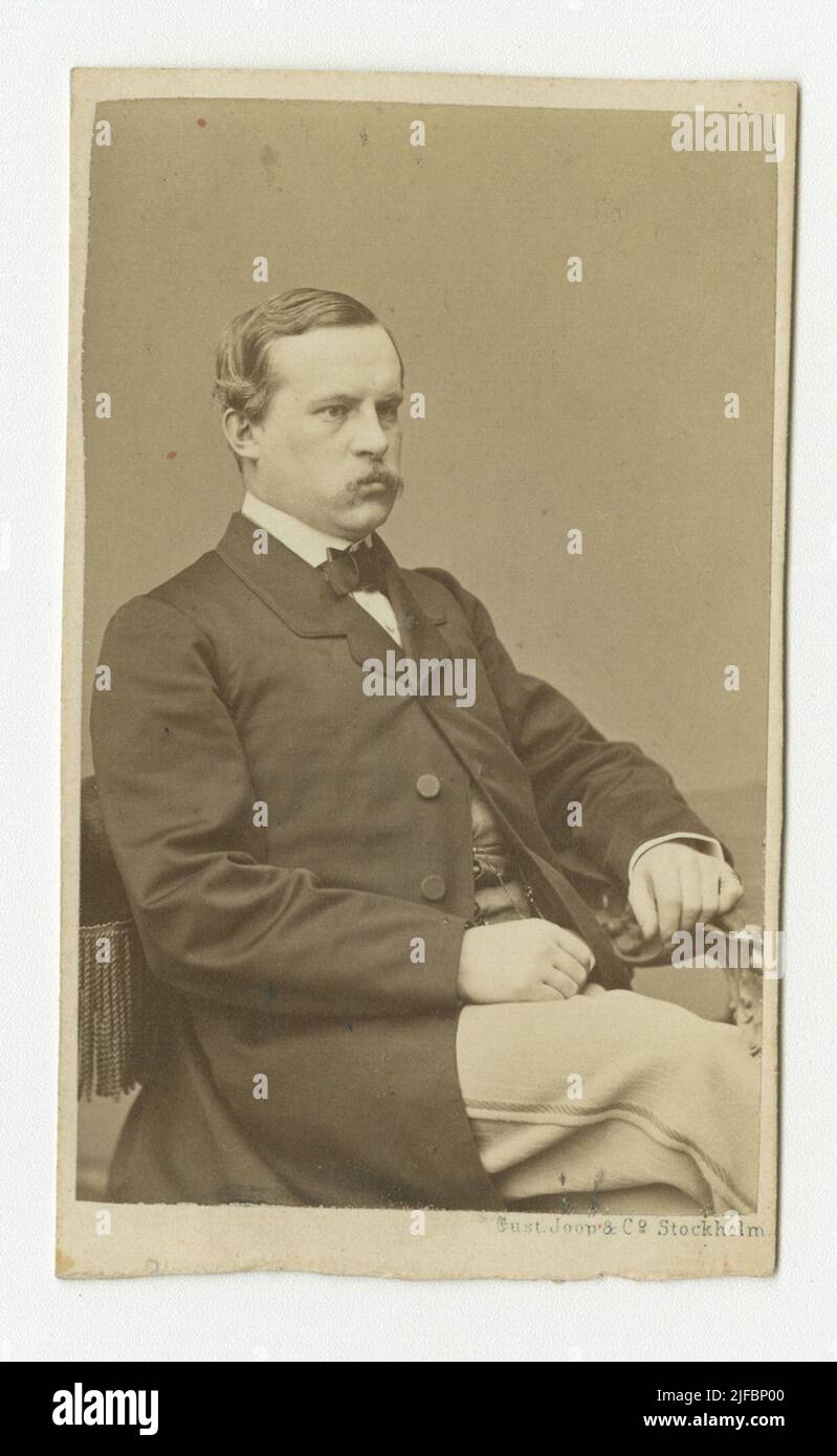 Portrait of Adolf Erland Hjalmar von Hofsten, officer at Skaraborg's ...