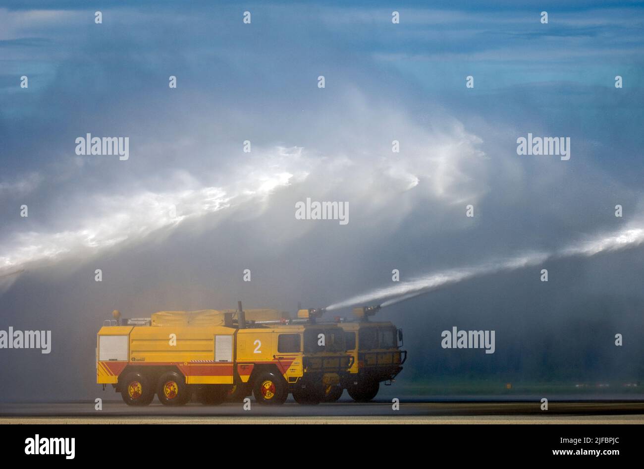 Airport fire fighters Stock Photo - Alamy