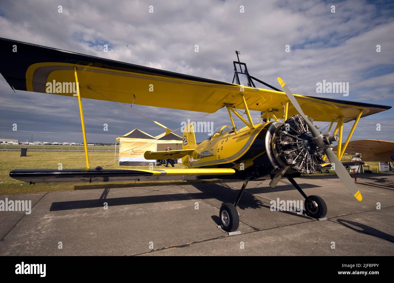 Pitts Python double decker (Grumman G-164A Super Ag-Cat) on the ground ...