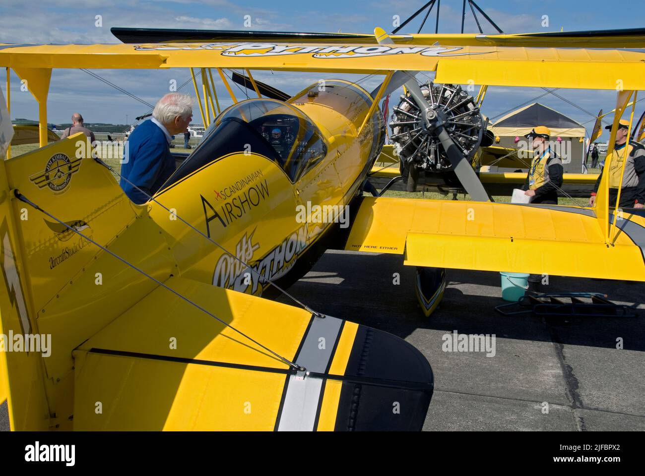 Pitts Python double decker (Grumman G-164A Super Ag-Cat) on the ground ...