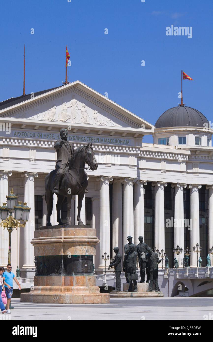 North Macedonia, Skopje, Archeological Museum, Goce Delcev, Gemidzi ...