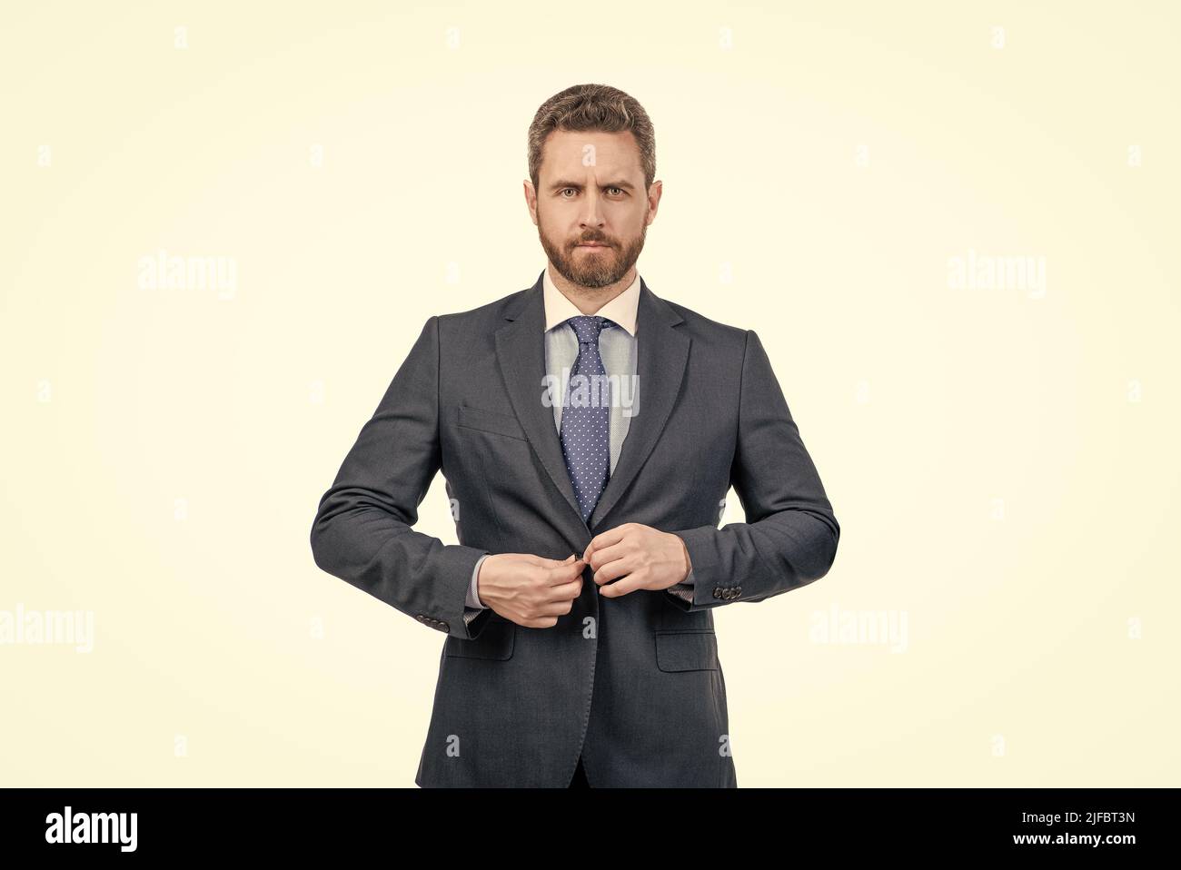 Sharp dressed. Businessman button suit jacket. Man in suit ...