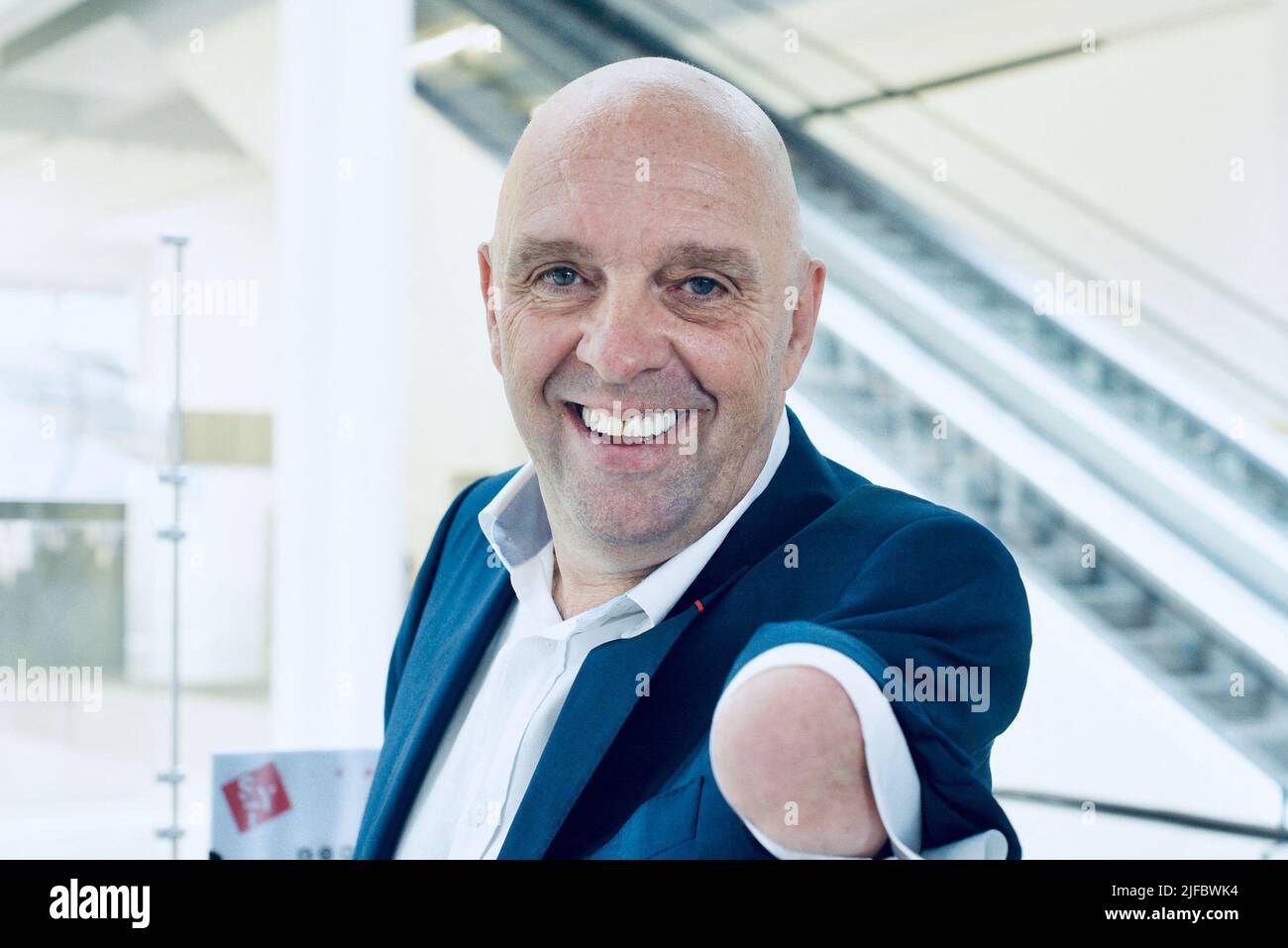 Philippe Croizon at a conference. This former French worker became an ...