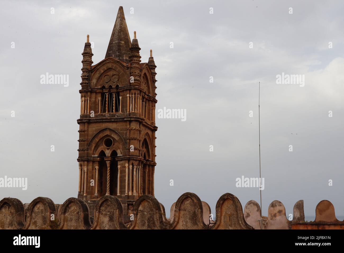 Palermo, Sicily (Italy): view from rooftop of The Cathedral of Palermo ...
