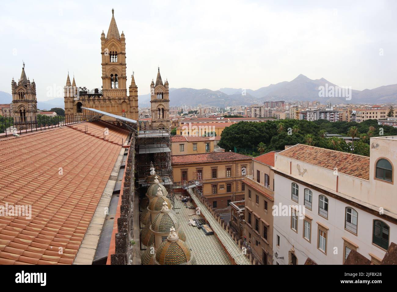 Palermo, Sicily (Italy): Panoramic view of Palermo Stock Photo - Alamy