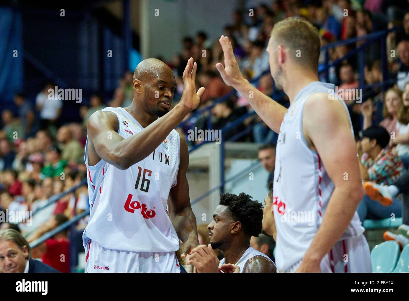 Kevin TUMBA (16) of Belgium during the FIBA Basketball World Cup 2023 ...