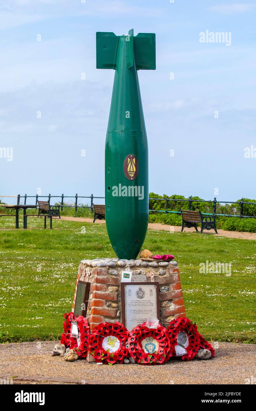 Norfolk, UK - May 17th 2022: The Royal Engineers Bomb Disposal Memorial ...