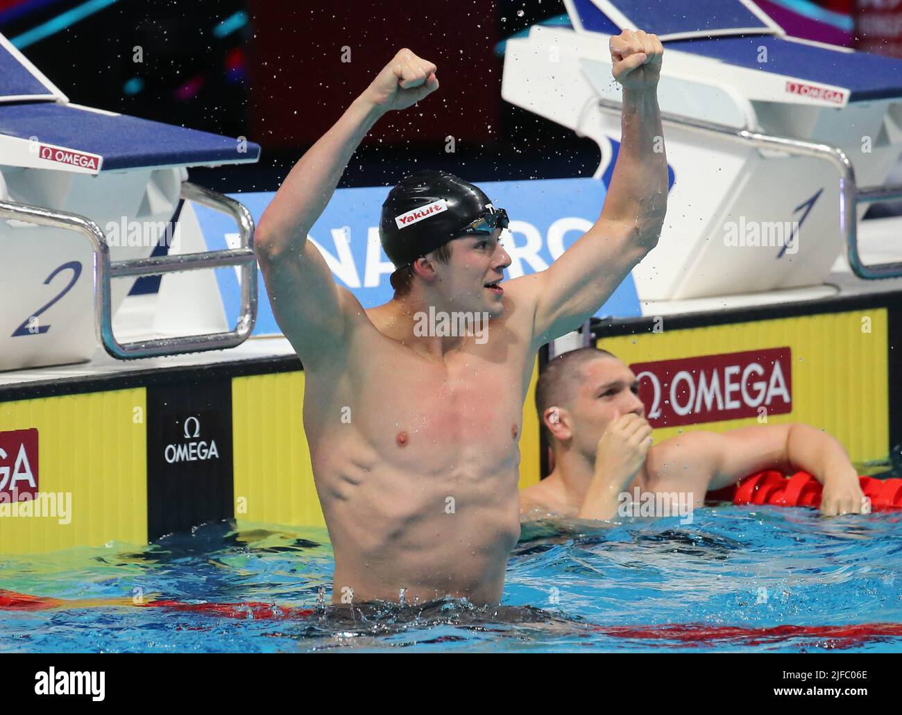 Nic Fink of USA Finale 50 M Breaststroke Men during the 19th FINA World ...