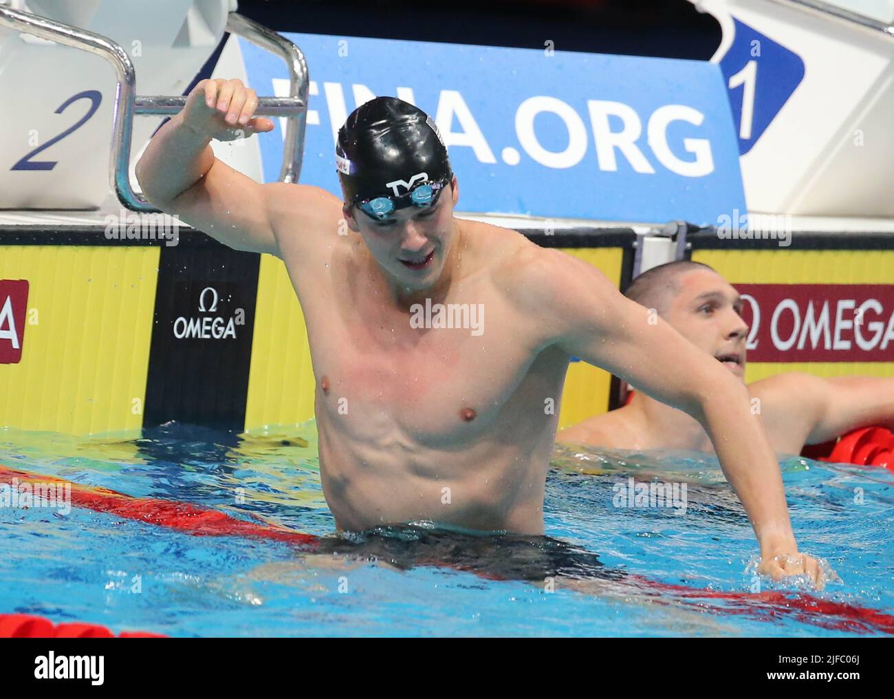 Nic Fink of USA Finale 50 M Breaststroke Men during the 19th FINA World ...