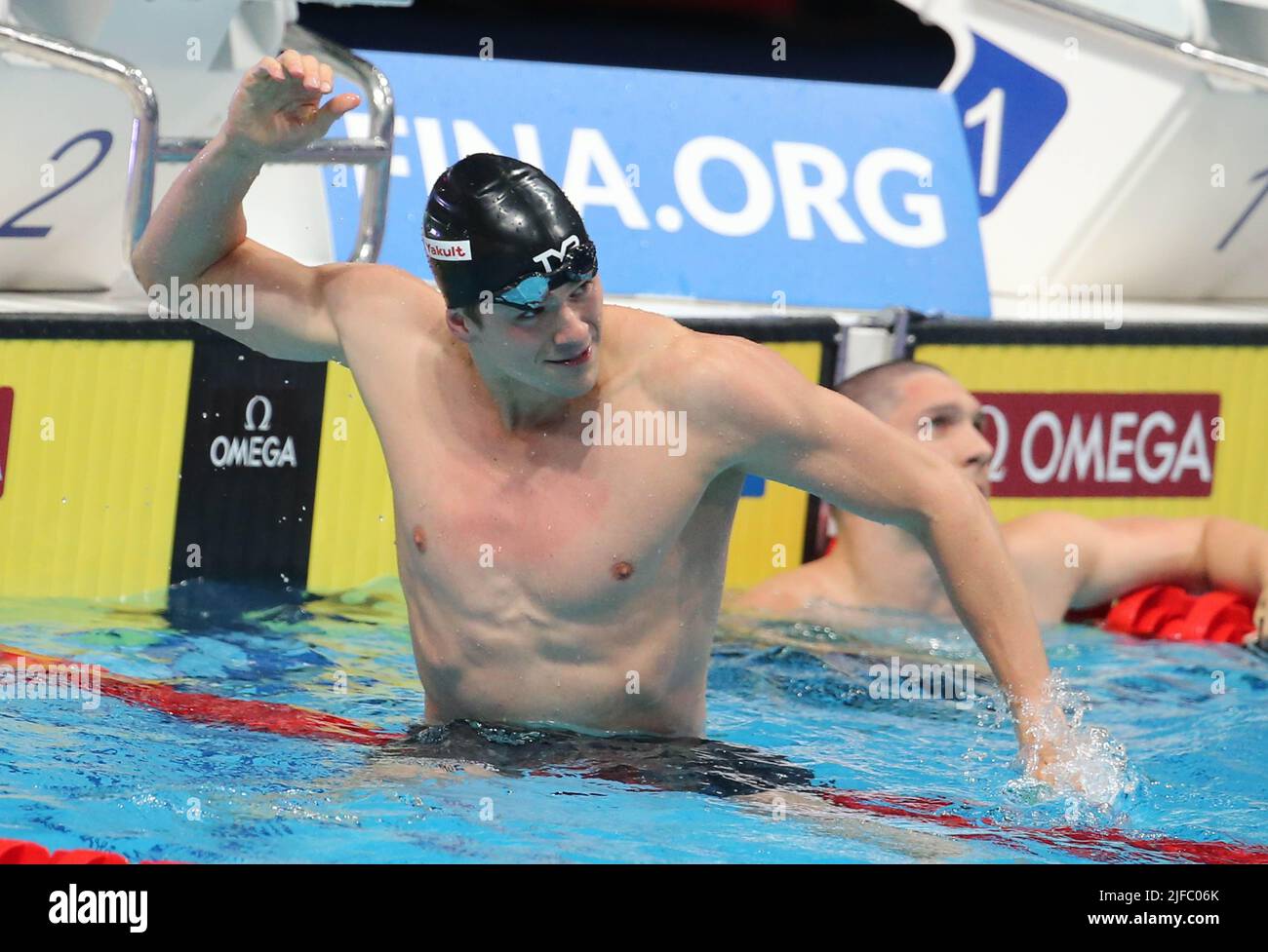 Nic Fink of USA Finale 50 M Breaststroke Men during the 19th FINA World ...