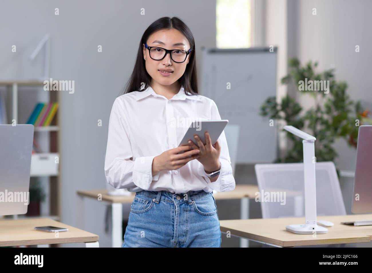 Portrait smart secretary looking camera hi-res stock photography and ...