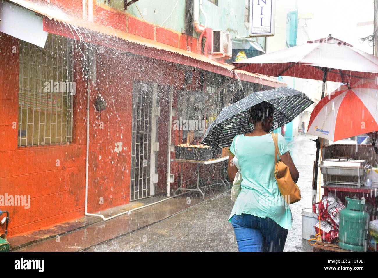 Rainy day in barbados hi-res stock photography and images - Alamy