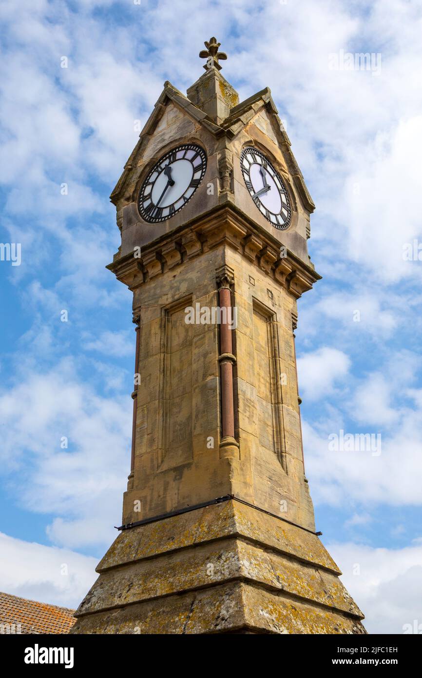 View of the Clock Tower, or Town Clock, in the pretty market town of ...
