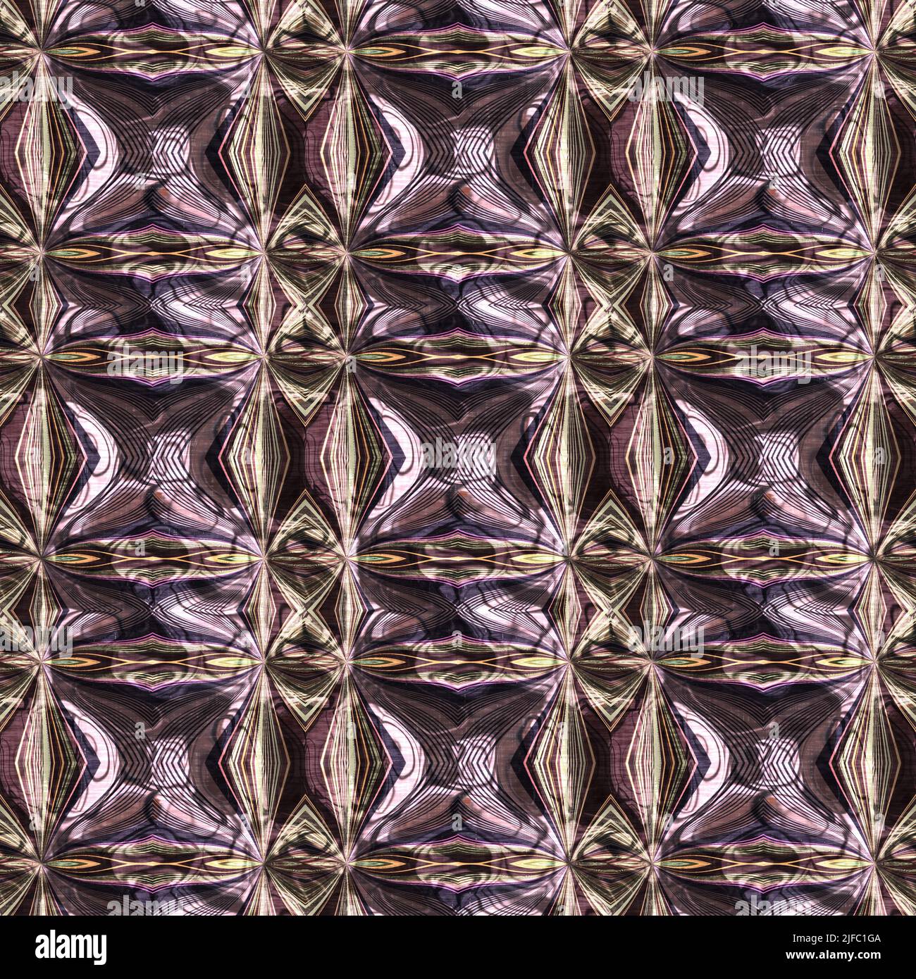 Earthy colours Victorian antique geometric seamless pattern in ...