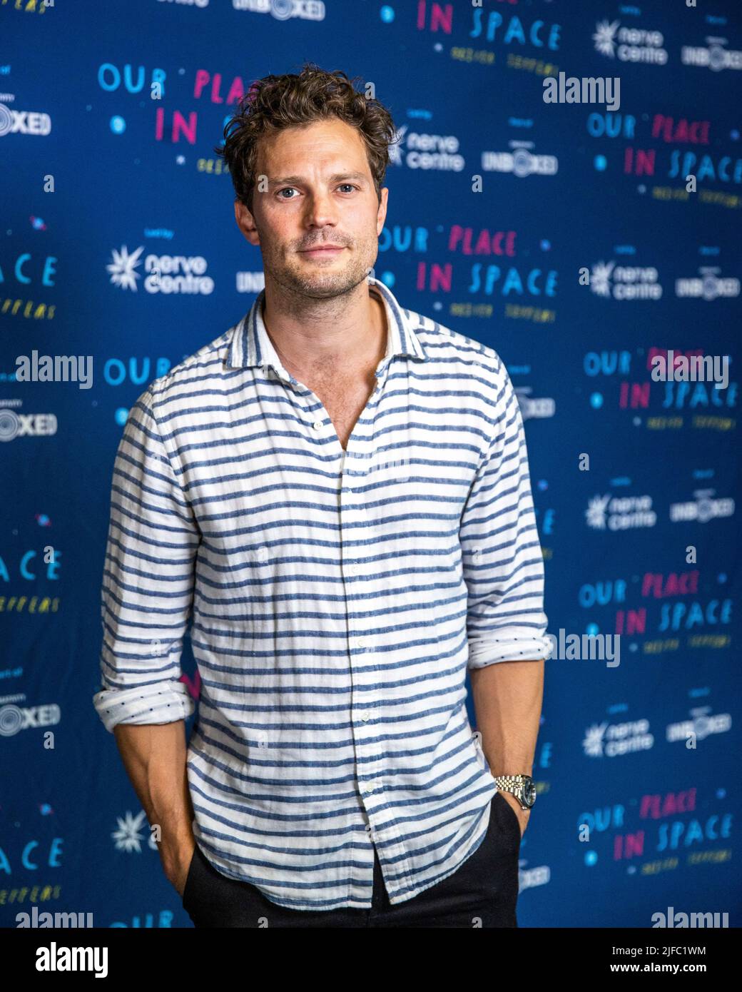 Jamie Dornan at the Lyric Theatre in Belfast before a candid discussion ...
