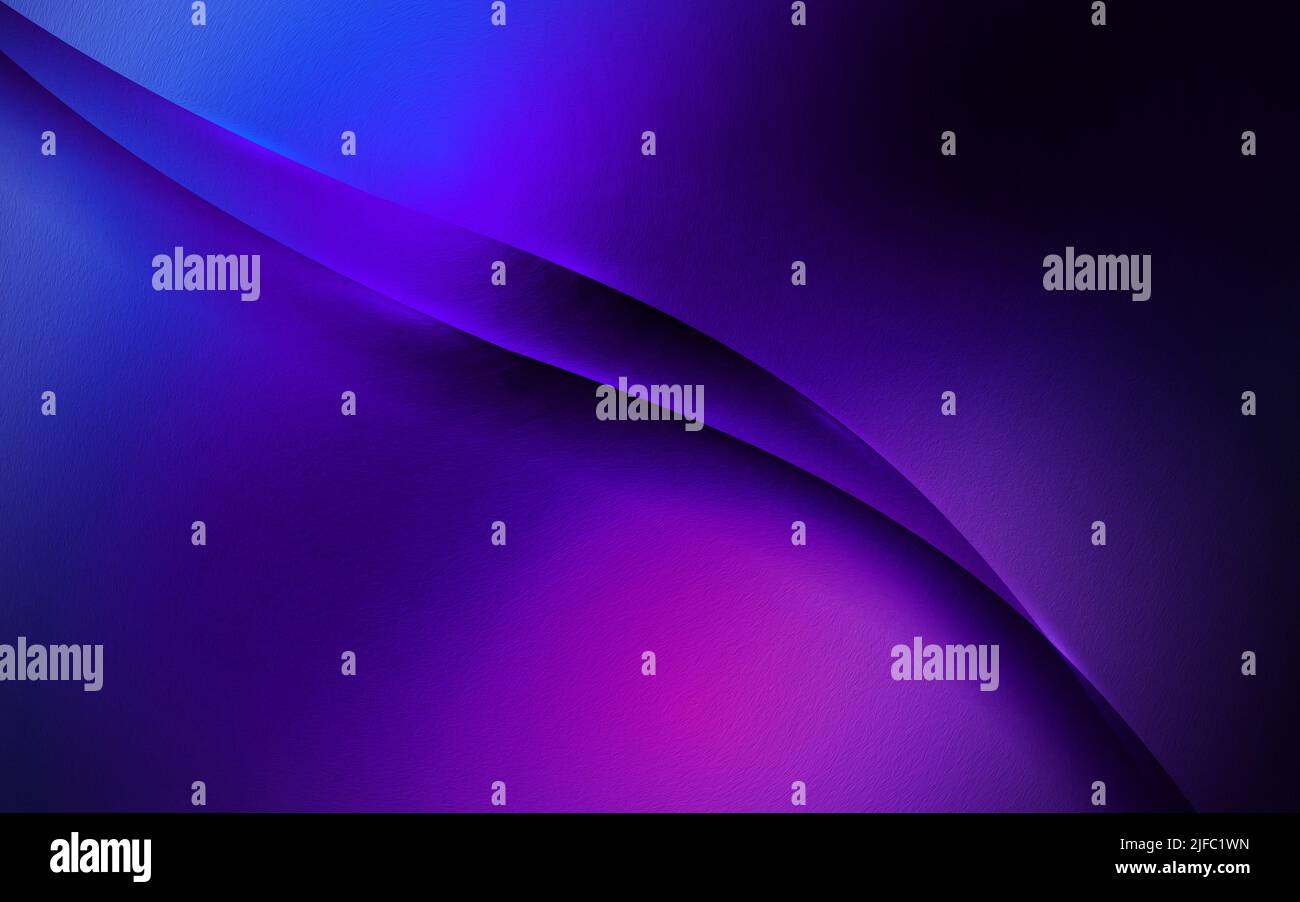 Abstract flowing metallic shiny growing blue light wavy line graphic ...