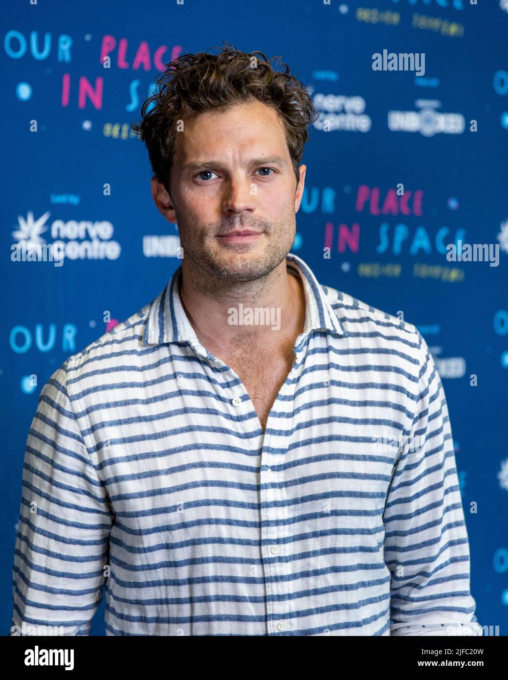 Jamie Dornan at the Lyric Theatre in Belfast before a candid discussion ...