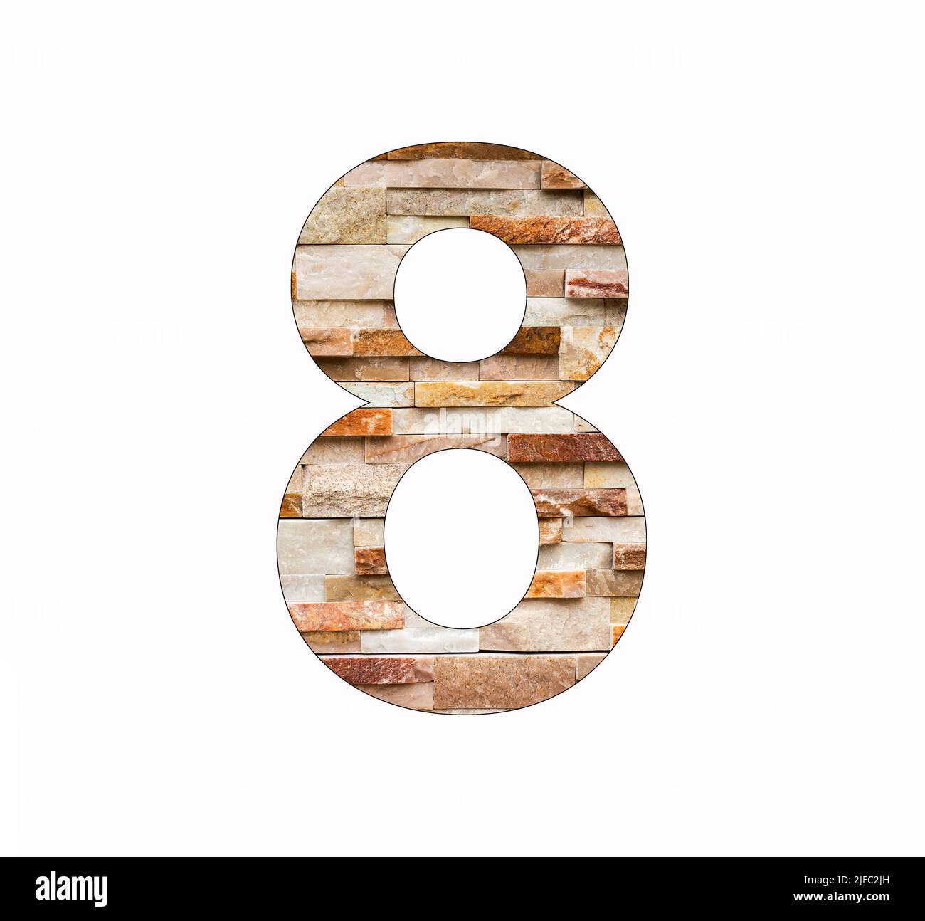 Number 8 - Digit eight on marble block background Stock Photo - Alamy