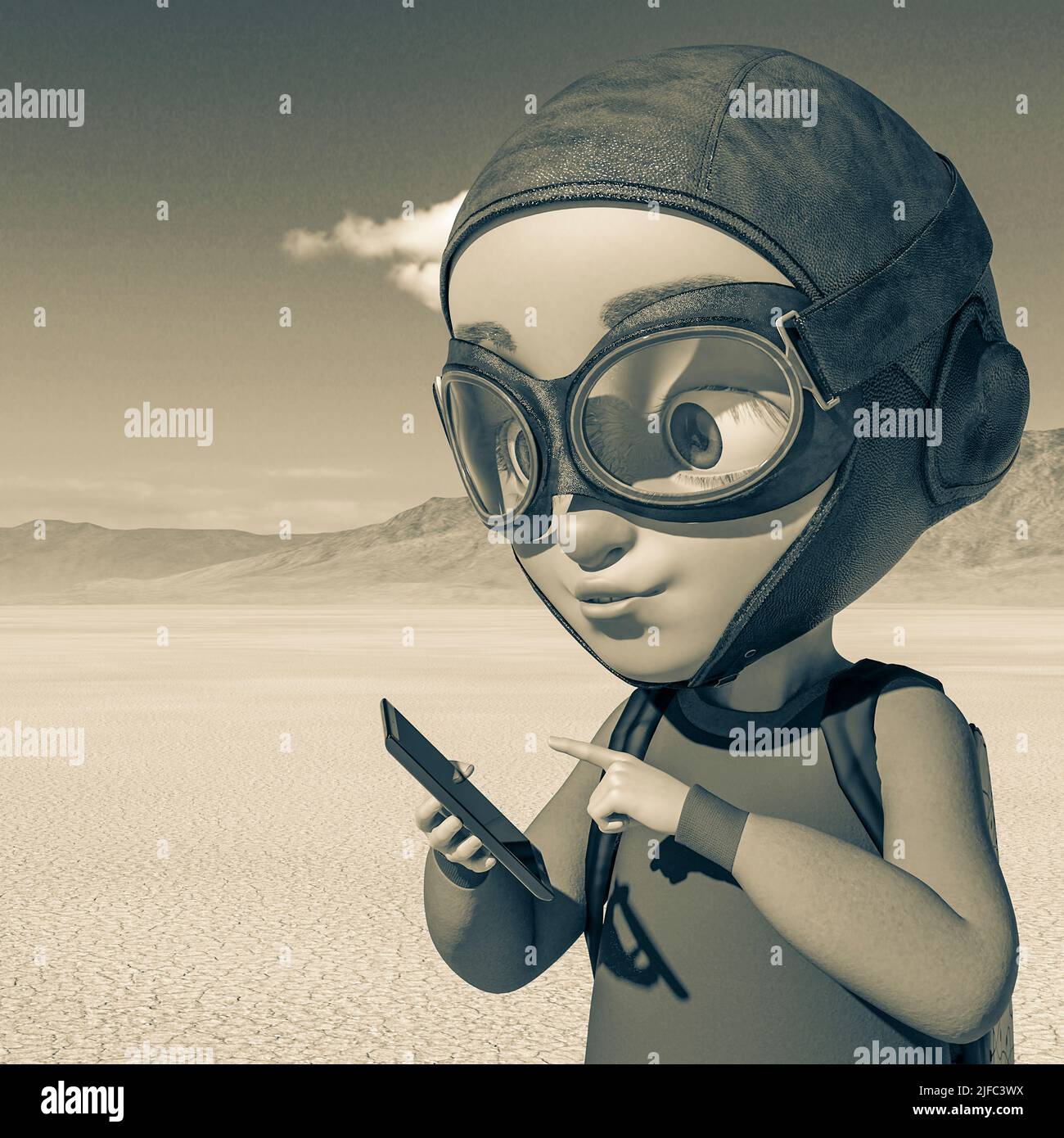 Cartoon boy digging hi-res stock photography and images - Alamy