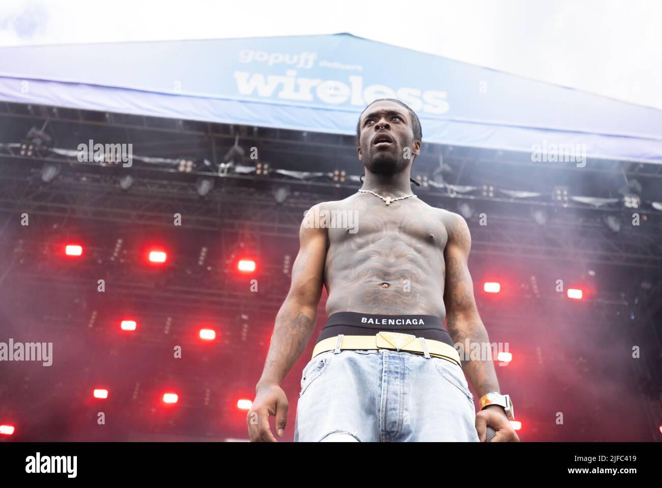 Lil Uzi Vert performs at the Wireless Festival at Crystal Palace Park ...