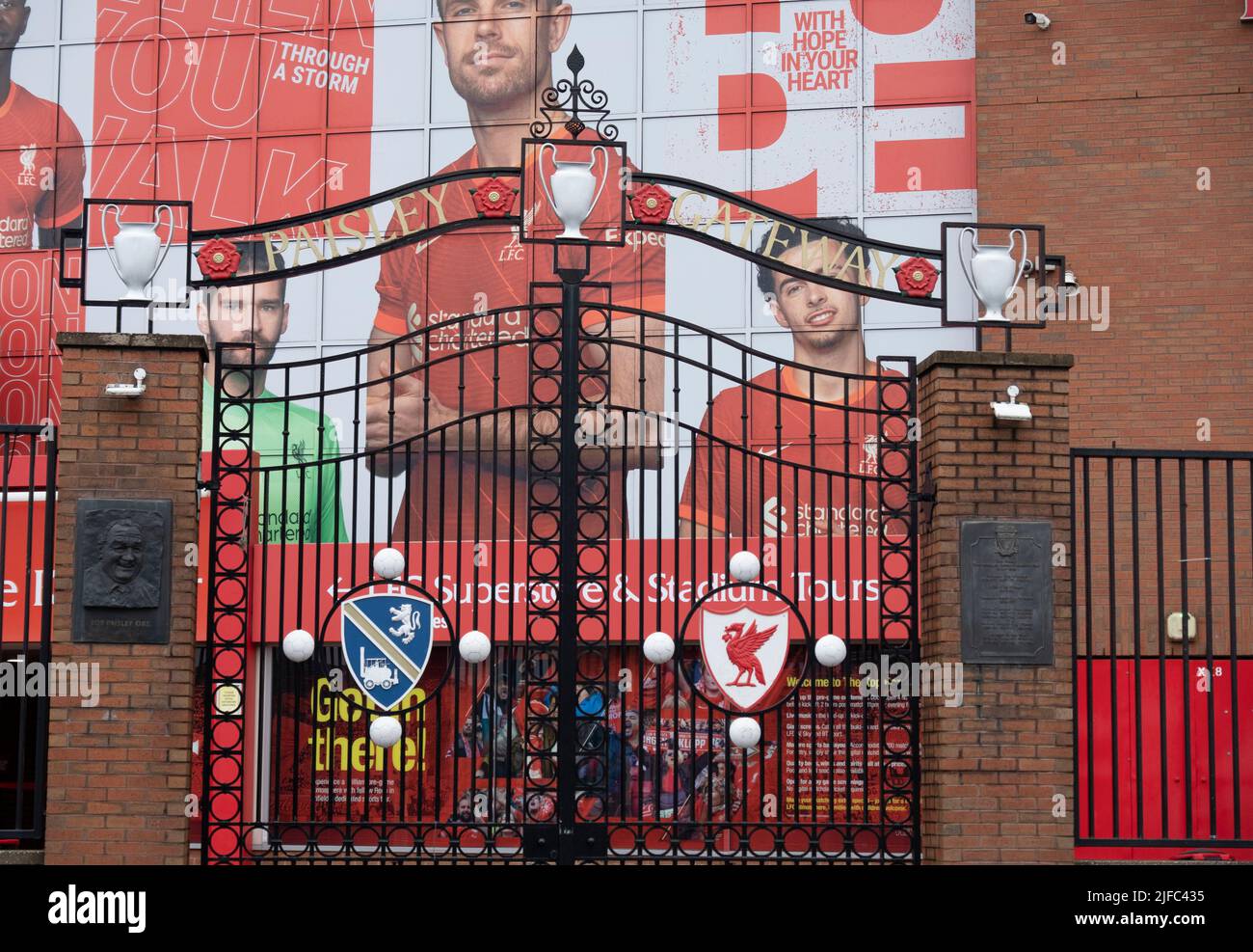 Liverpool football stadium,Liverpool,England Stock Photo - Alamy