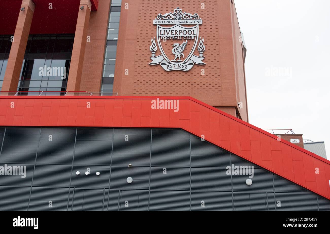 Liverpool football stadium,Liverpool,England Stock Photo - Alamy