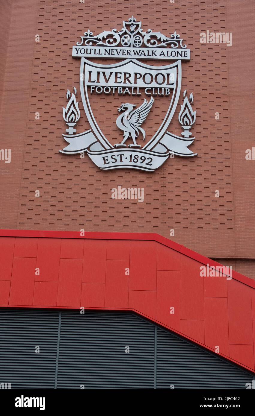 Liverpool football stadium,Liverpool,England Stock Photo - Alamy