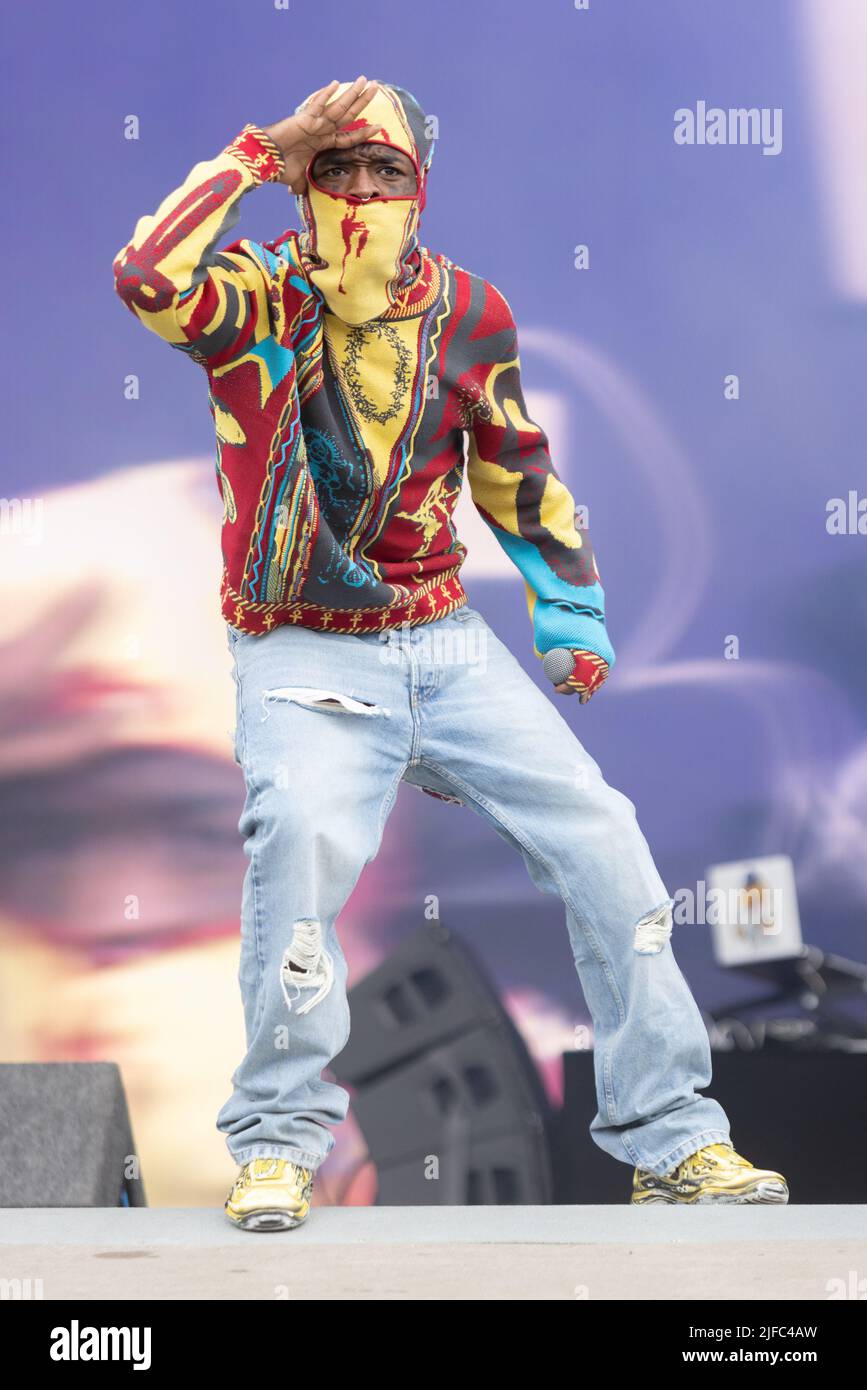 Lil Uzi Vert performs at the Wireless Festival at Crystal Palace Park ...