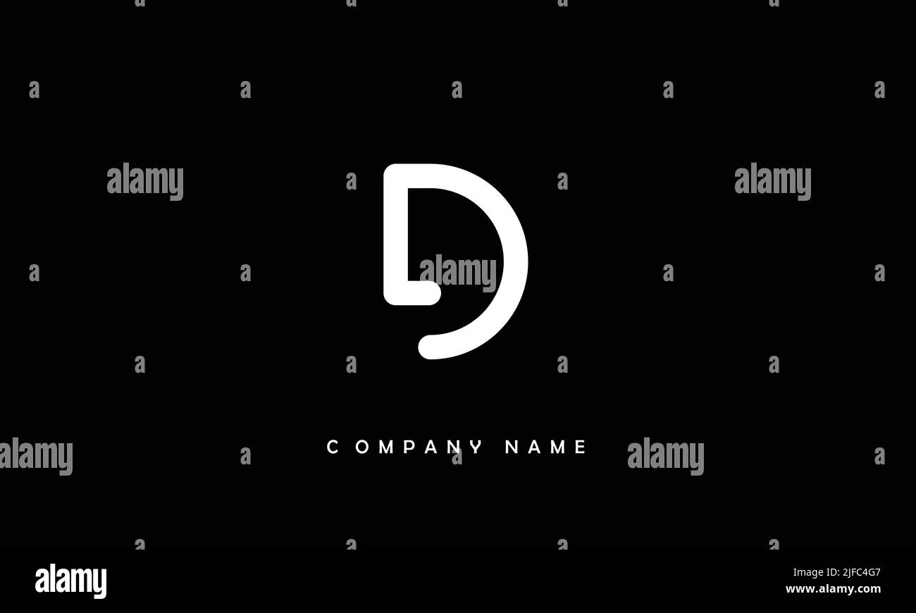 Letter d badge logo Black and White Stock Photos & Images - Alamy