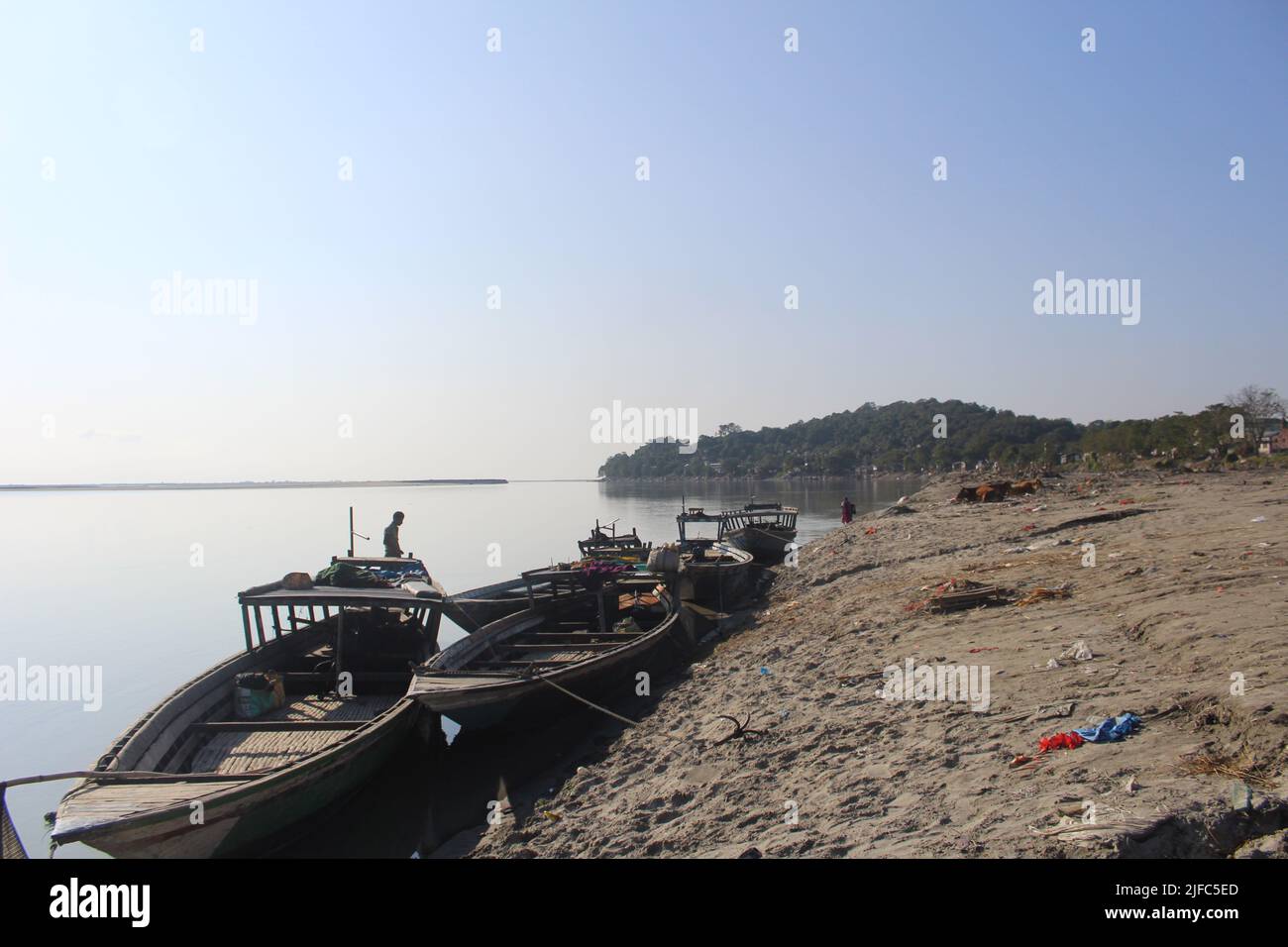 Nature and it's interspersion with humans in Assam Stock Photo - Alamy