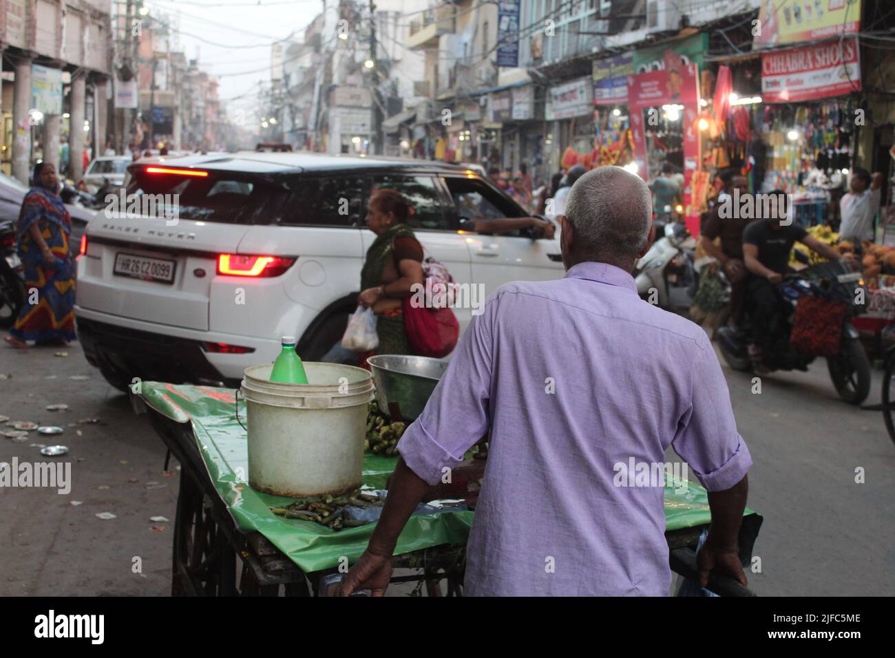 Shots of different Streets of Delhi Stock Photo - Alamy